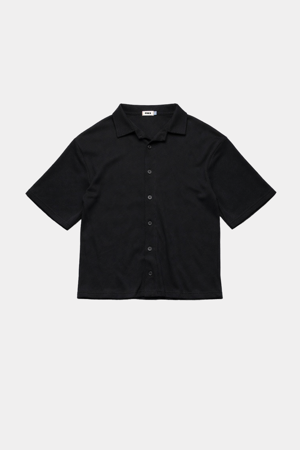CAMISA WAFFLE NEGRO – Free
